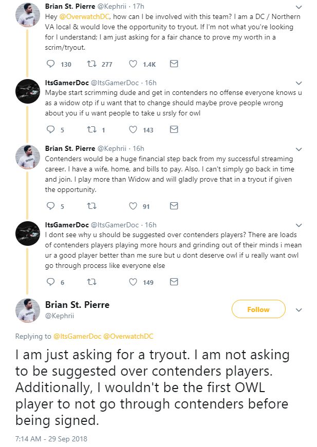 Kephrii在推特點名華盛頓隊"找我打好嗎?" | 鬥陣特攻