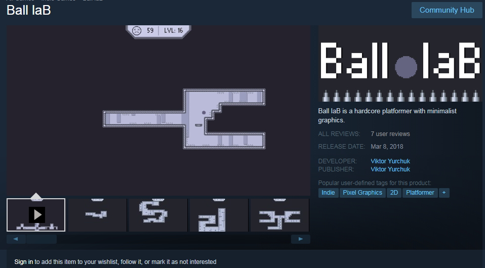 STEAM限免遊戲:Ball laB