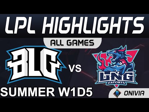 【LPL】BLG vs LNG Zeka賽特中路精彩雙殺 2021 LPL夏季賽精華 Highlights