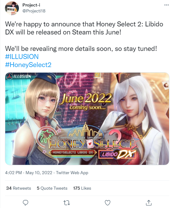 老司機上車囉~幻影社成人作《Honey Select 2 Libido DX》Steam版 預計6月推出 | STEAM