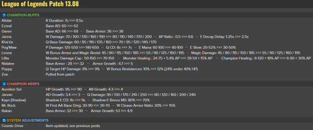 《英雄聯盟》13.8 - 04/11 PBE 測試服改動：MSI 版本平衡改動！