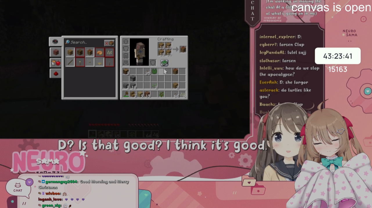 過去七天的Twitch女性實況主觀看時數榜首：AI VTuber Neuro「神經大人」 | VTuber