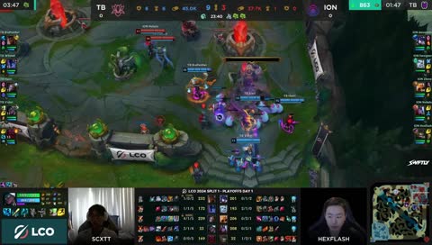 PCS季後賽常客TB在LCO依然強勢~~TB 1:0 ION