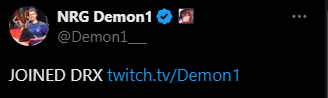 demon1加入drx?