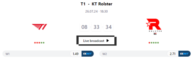 今天LCK T1打KT電信大戰 是真正的夏季賽生死局吧