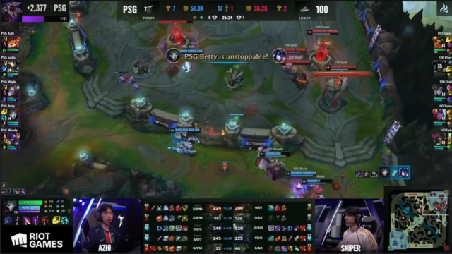 【戰報】PSG vs 100T | 2024世界大賽入圍賽 G1