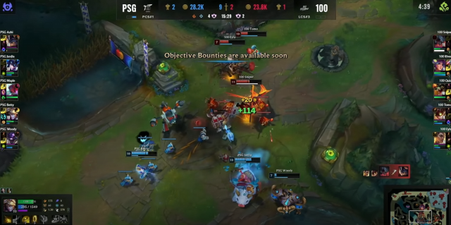 【戰報】PSG vs 100T | 2024世界大賽入圍賽 G2