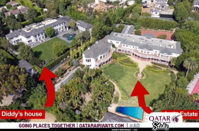 Kai Cenat 發現自己就住在吹牛老爹 Diddy 的旁邊..