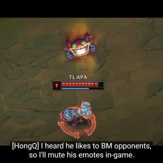 HongQ：我聽說APA在遊戲裡會用表符嘲諷人