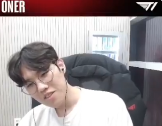 被Faker好聲提醒 Oner終於意識到自己太吵了
