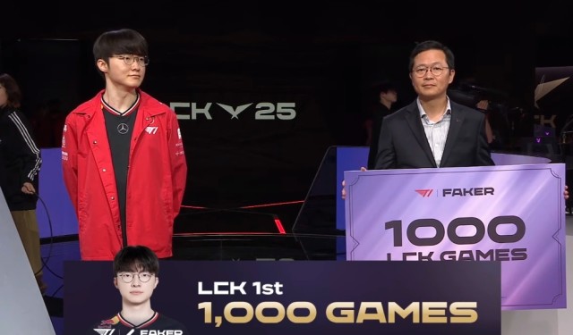 Faker 1000場達成 LCK數據分享&頒獎