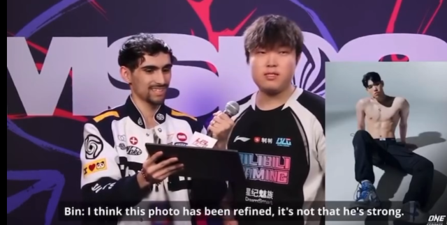阿Bin訪談指Oner肌肉照片是精修的還想跟他打拳 這就是自信