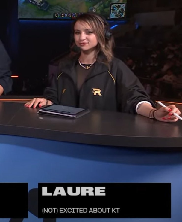 LEC女主持人Laure穿上KT隊服：我一點也沒有興奮呢！