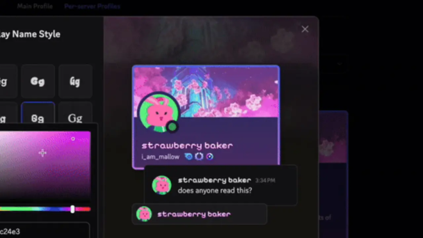 【情報】名字也能發光發亮？Discord 開始推「Display Name Styles」功能